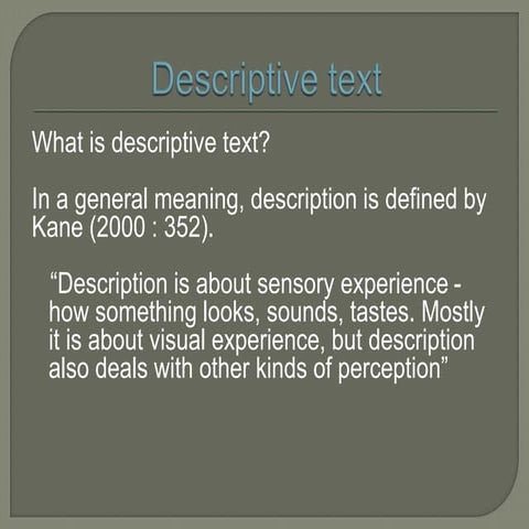 Descriptive text | PPT