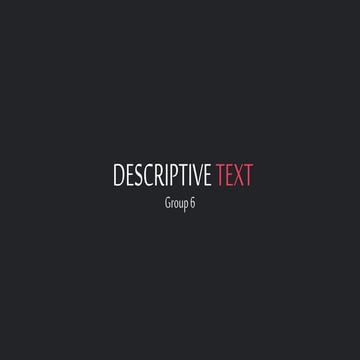 Descriptive text | PPTX
