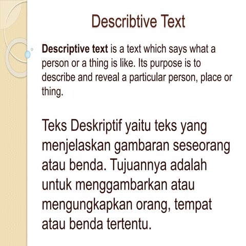 Descriptive Text For learning english basic | PPTX | Asia Travel ...