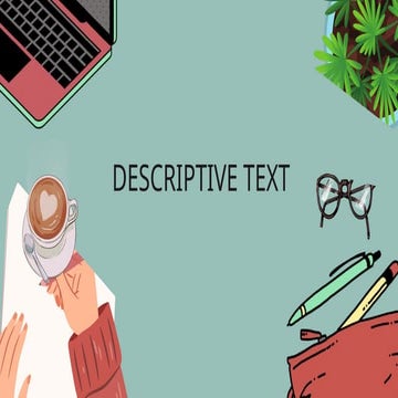 DESCRIPTIVE TEXT ABOUT PEOPLE AROUND US. | PPTX