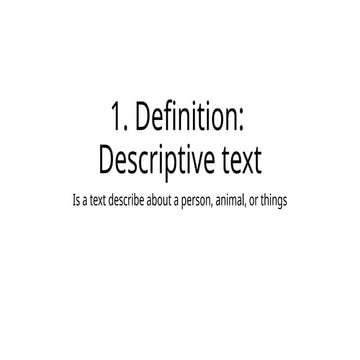 Descriptive text of people is about someone | PPTX