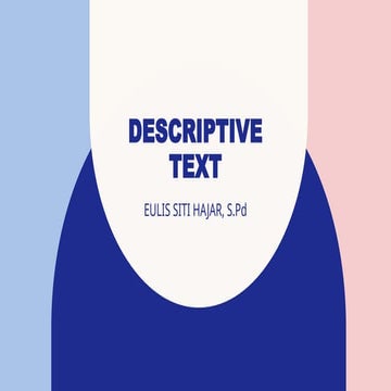 Descriptive text PPT Supervisi untuk siswa SMP kelas 7 | PPTX