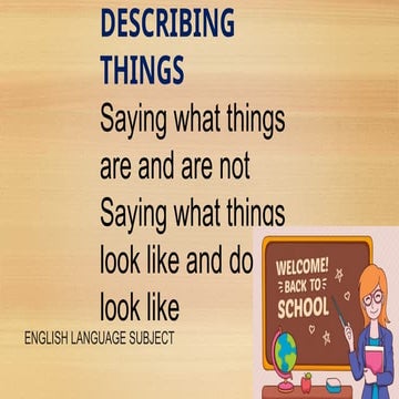 Descriptive Things Class 7 PPT Material.pptx