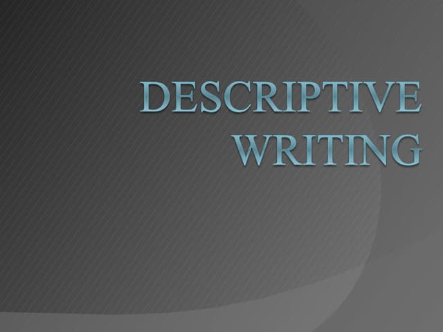 Narrative writing | PPT