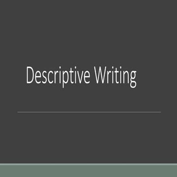Descriptive Writing.pptx