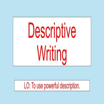 Descriptive Writing.pptx