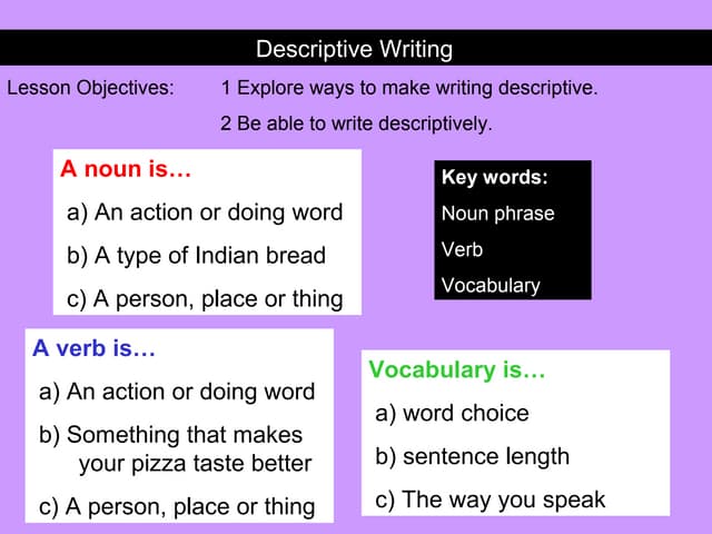 Descriptive writing beach step by step ds | PPTX