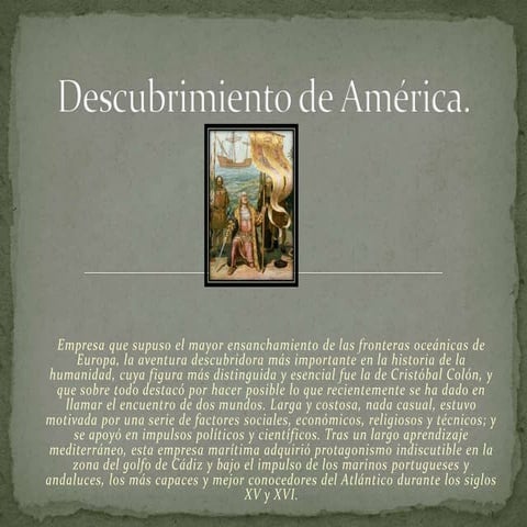 Descubrimiento de américa | PPTX