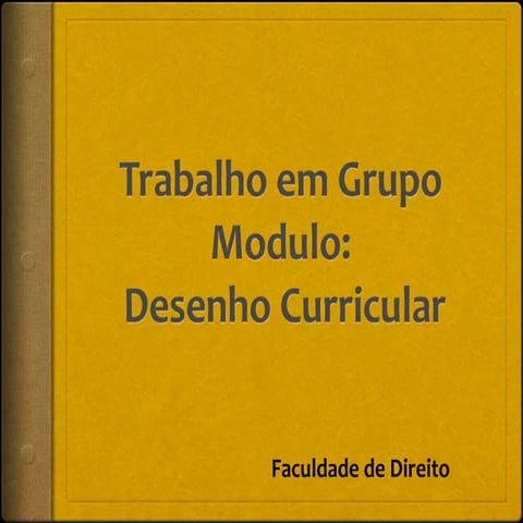 Desenho curricular | PPT