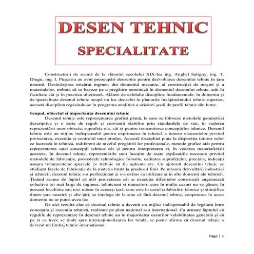 Desen tehnic | PDF