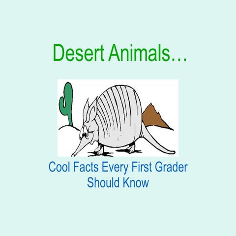 Desert Animals | PPT