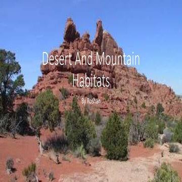 Desert And Mountain Habitats.pptx | Geography | Science
