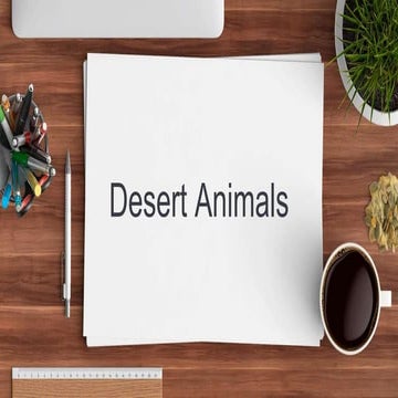 Desert animals | PPT
