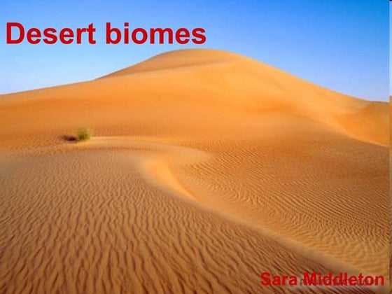 Life in desert | PPTX