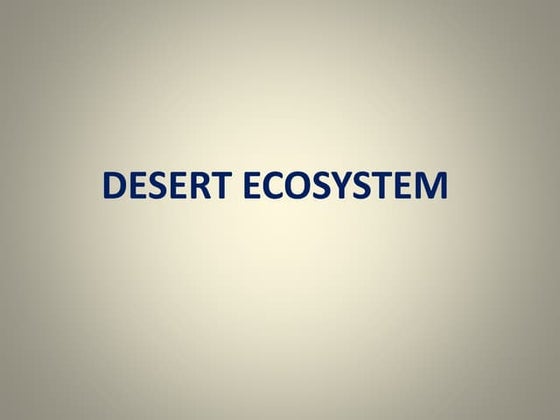 Grassland ecosystem | PPTX