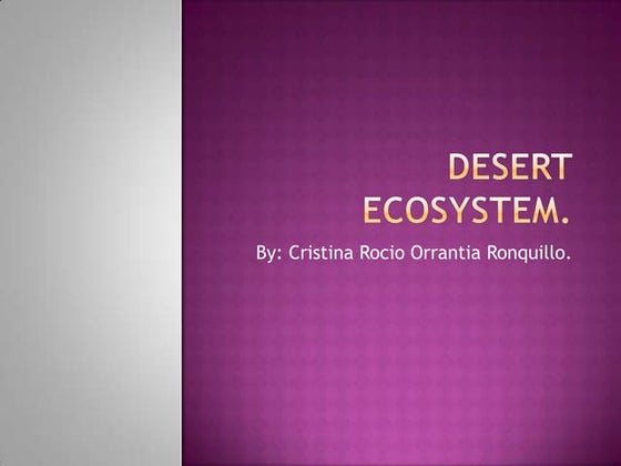 Grassland Ecosystem | PPT