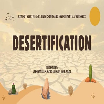 PPTX. ENVIRONMENTAL ISSUE DESERTIFICATION | PPTX