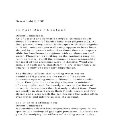 Desert Lab(1).PDF7 6 P a r t O n e G e o l o g y.docx