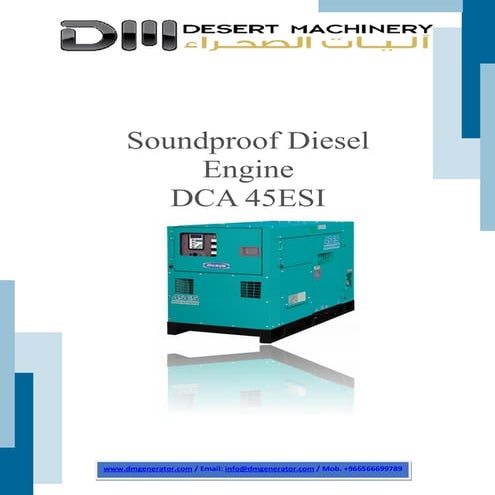 Soundproof Diesel Engine Dm Generator | PDF