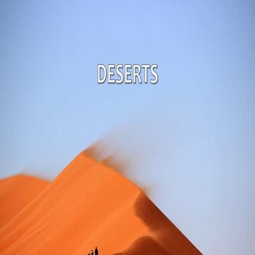 GEOGRAPHY YEAR 9 - DESERTS | PPT