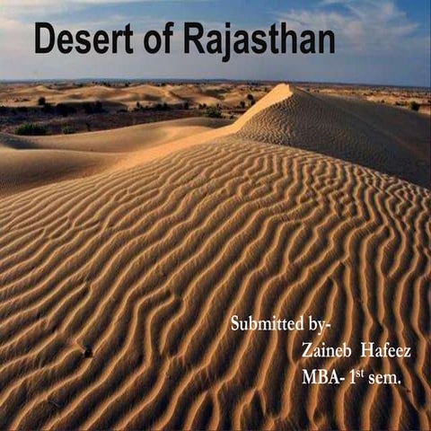 Desert of rajasthan | PPTX