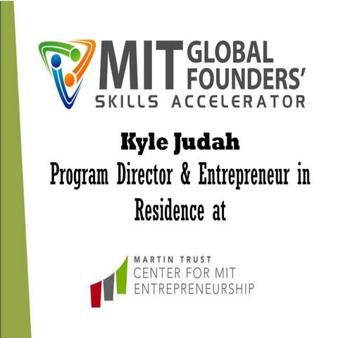How we operate a University Startup Accelerator at MIT | PPTX