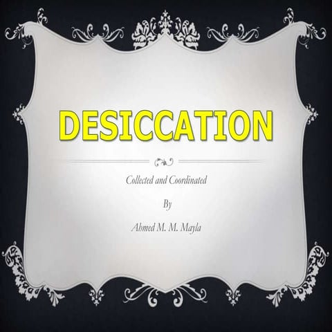 Desiccation | PPT