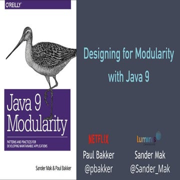 Desiging For Modularity With Java 9 Ppt