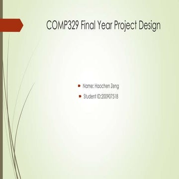 Design of my FYP | PPT