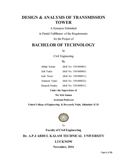 Electrical Transmission Tower: Types, Design and Parts | PDF | Civil ...