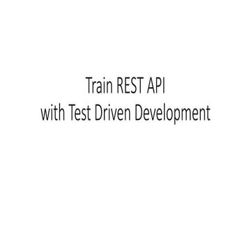 Repeat to learn API Sping Boot under Test Driven Development | PPT ...
