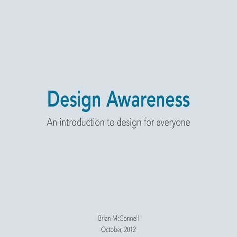 Design Awareness | PDF