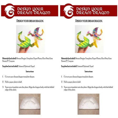How to Train Your Dragon - Design Your Own Paper Plate Dragon | PDF