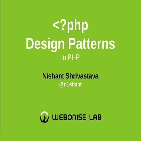 Design Patterns In Php Php Team Ppt