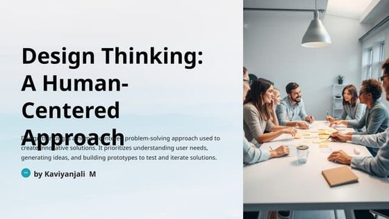 Design Thinking: User-Centric Innovation | PPTX