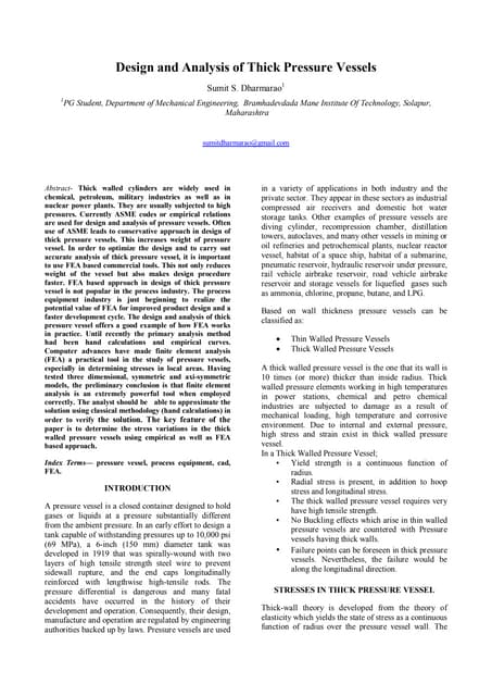 Design of End Closure in pressure vessel | PPTX