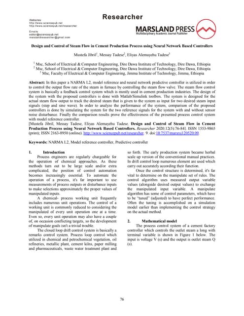 comparative analysis of pid and narma l2 controllers for shell and tube ...
