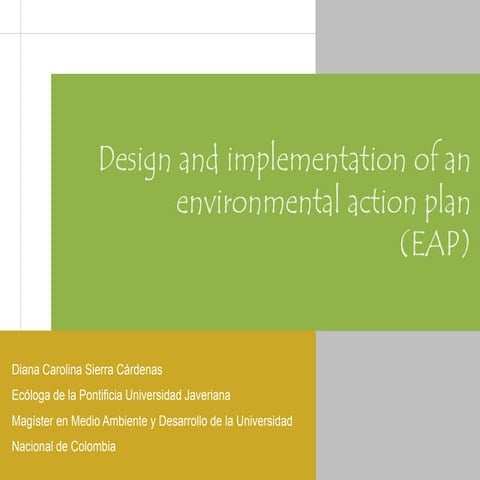 Design and development of an environmental action plan | PPT
