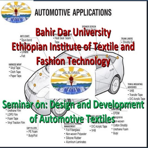 Design and development of automotive textiles | PPT