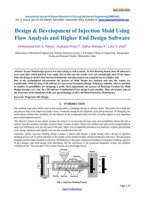 DFM FOR INJECTION PART FROM PLASTIC AND MOLD LAYOUT | PDF