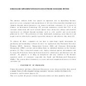 Design and implementation of an electronic invoicing system | DOCX