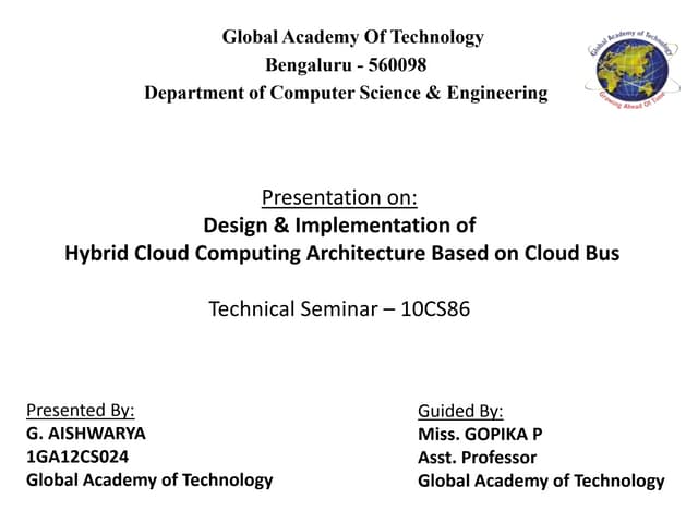 Design And Inplementation Of Hybrid Cloud Computing Architecture Based