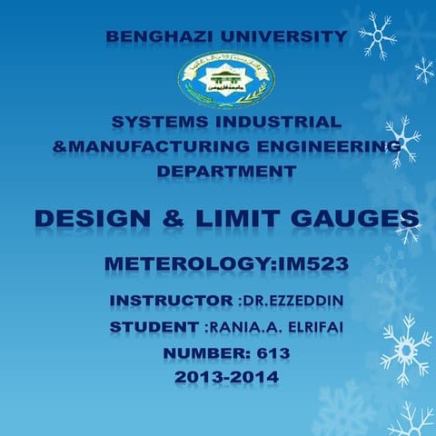 Design and limits Gauges | PDF