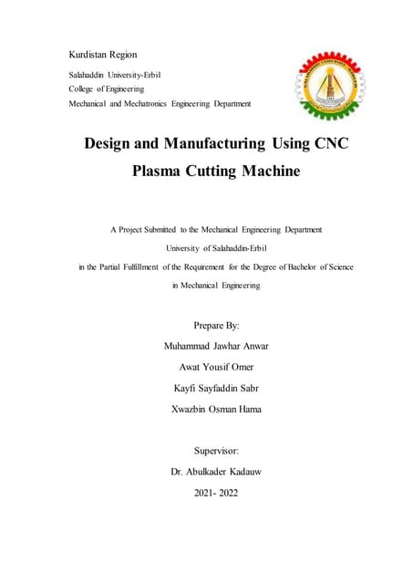 CNC cutting machine | PPTX | Science