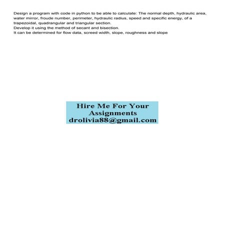 Design a program with code in python to be able to calculate.pdf