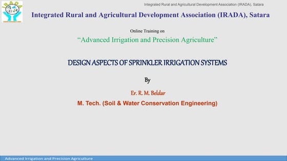 Components and fittings of sprinkler irrigation system | PPT