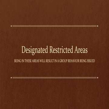 Designated restricted areas | PPT | Free Download