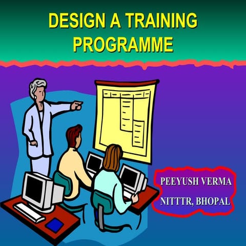 Design a training programme | PPT