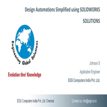 Design automations simplified using solidworks solutions | PDF ...