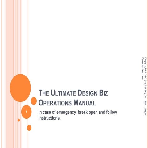 Design board for your biz ™ the operations manual | PPTX